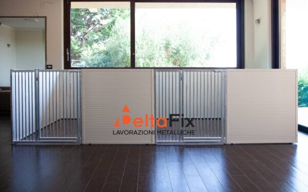 Recinto per cani e altri animali altezza 1 metro. Due box 4x2 metri in ...