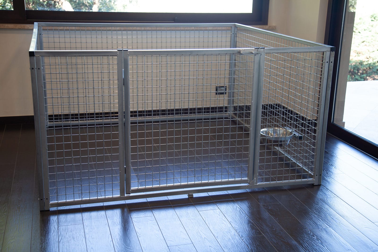 Pannello rete professionale 1x2 m in metallo per box cane o recinti ...